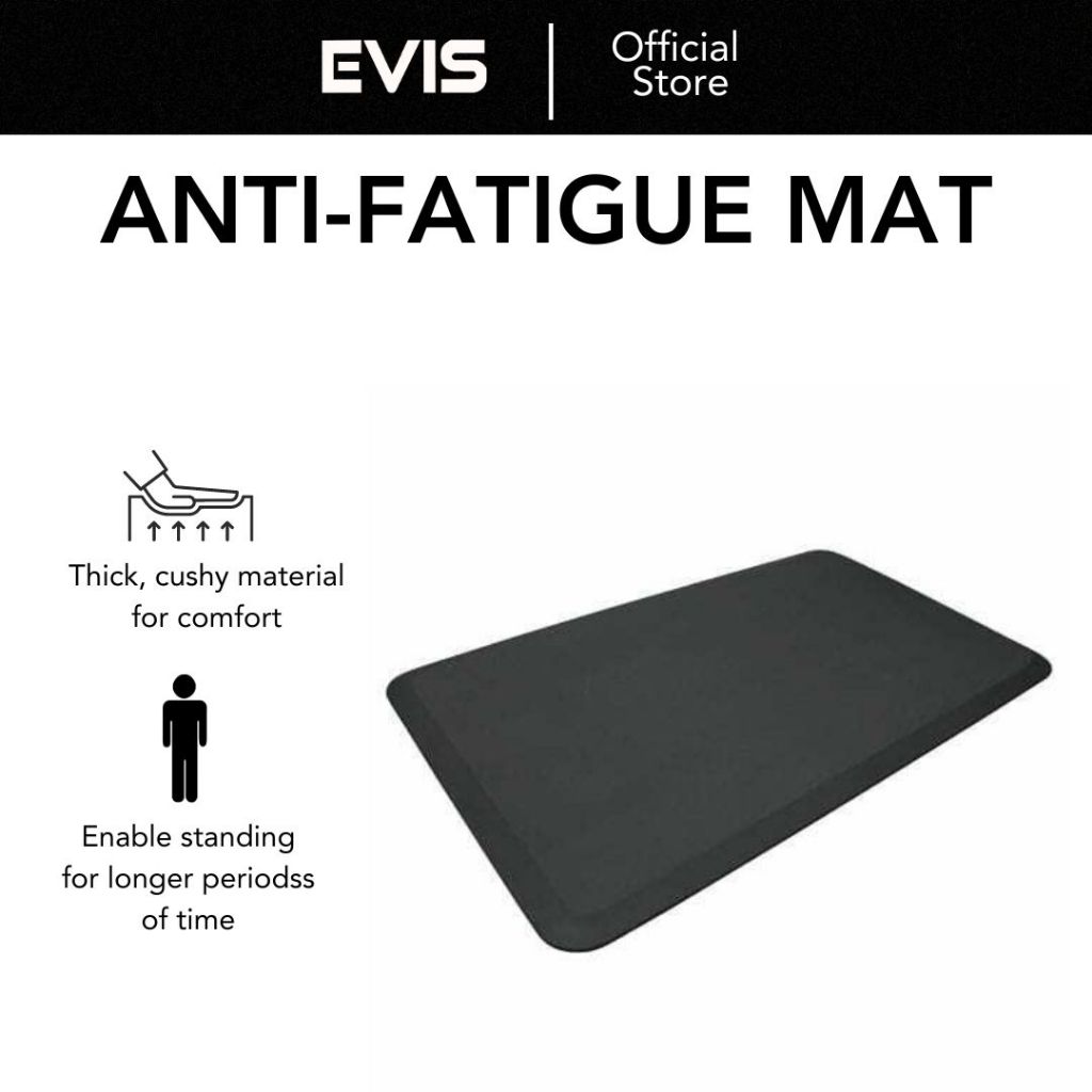 Evis Anti-Fatigue Mat Cushioned With Thick Material For Comfort When ...