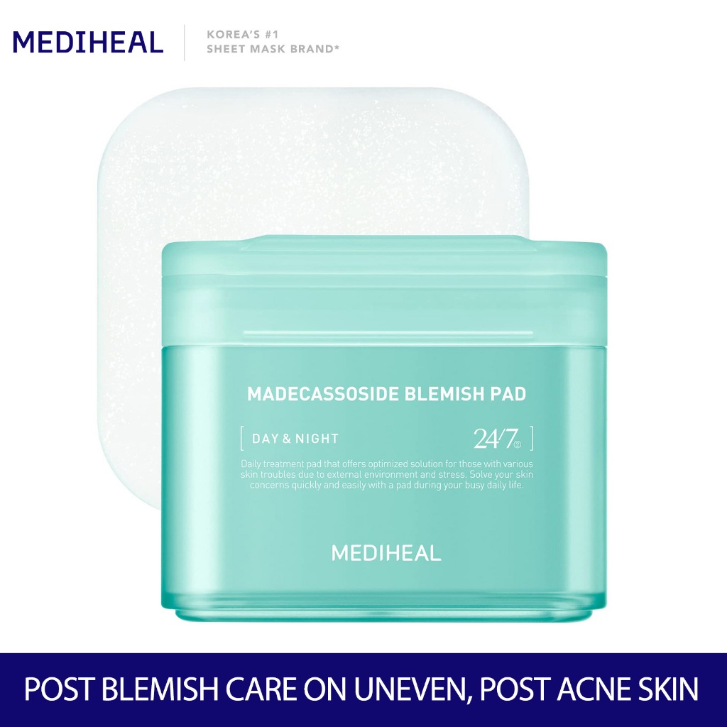 MEDIHEAL Madecassoside Blemish Pad 100 Pads, Post Blemish Care, Viral ...