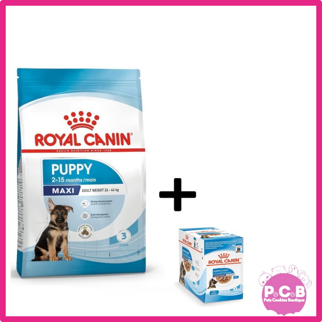 Maxi Puppy 10kg *Short Expiry* 15 May 2024 + Maxi Puppy Pouch Expires ...
