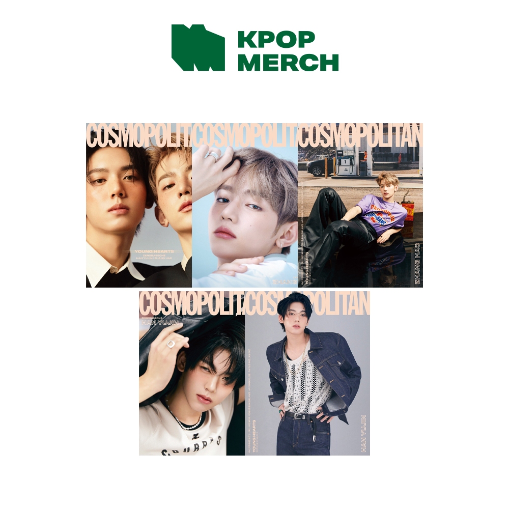 ZEROBASEONE ZHANG HAO & HAN YUJIN - Magazine Cosmopolitan 2024.04 | Shopee Singapore