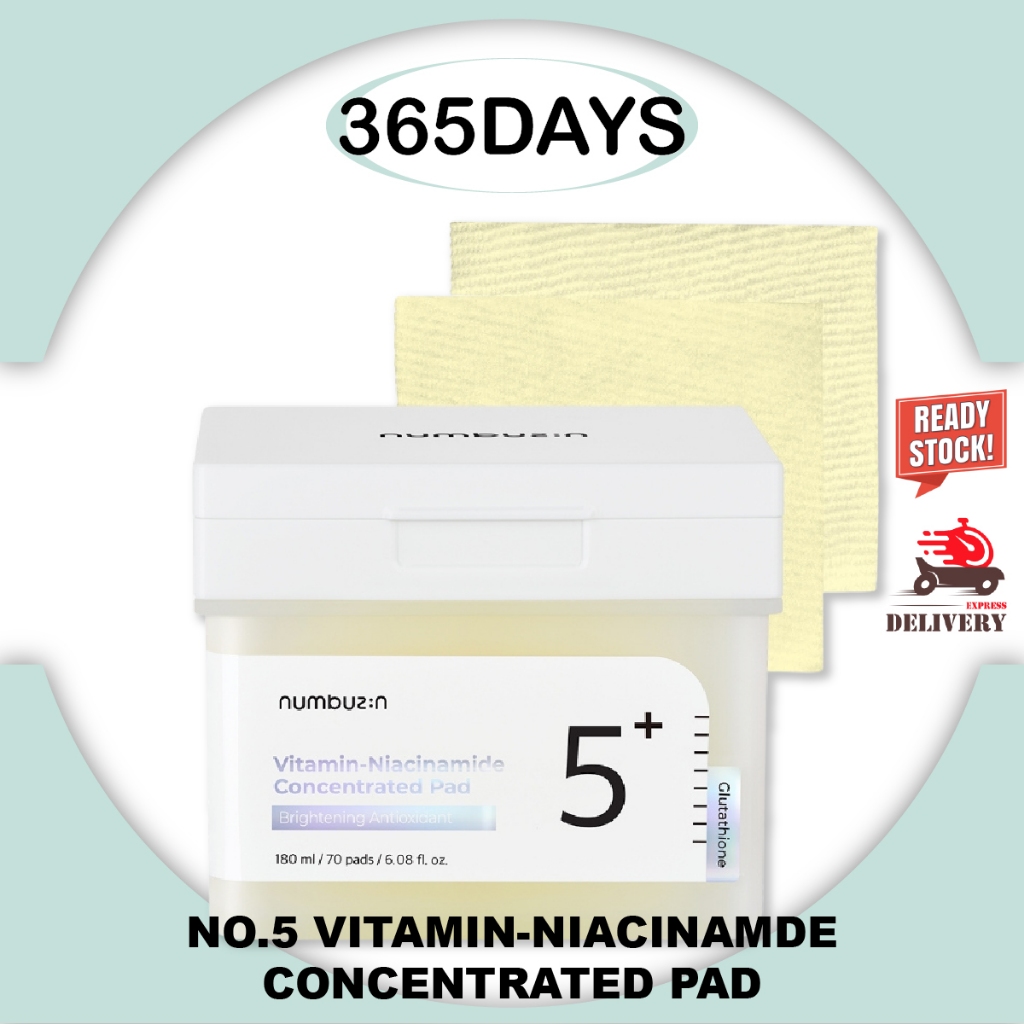 Numbuzin No.5 Vitamin-Niacinamide Concentrated Pad 180ml (70Pads) | Shopee Singapore