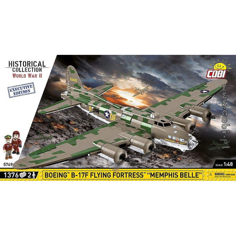 COBI WW2 US BOMBER B17F MEMPHIS BELLE 5749 (LEGO compatible) | Shopee ...