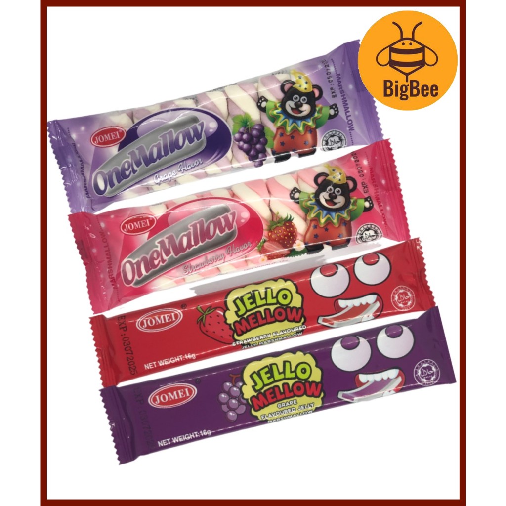 Jomei Marshmallow Jelly - 6's OneMallow Grape / OneMallow Strawberry ...