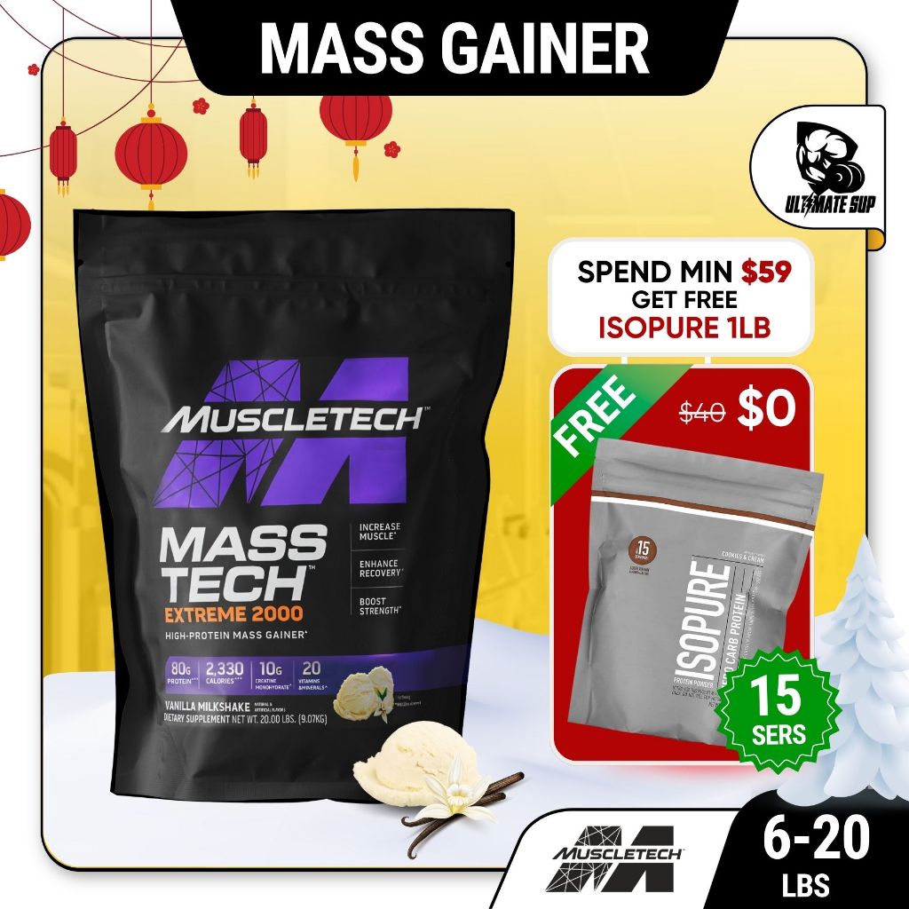Muscletech, Mass Tech Extreme 2000| Masstech Elite, Mass Gainer ...