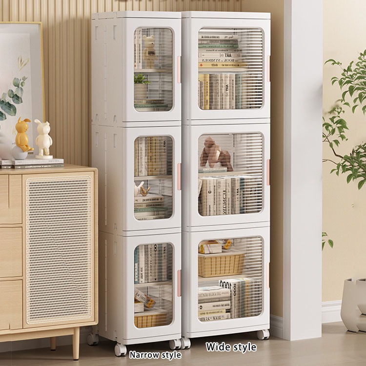 【READY STOCK】No installation folding storage cabinet living room bag ...