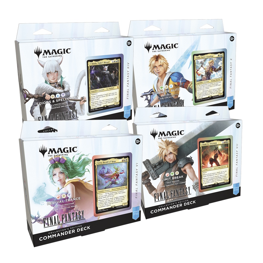 MTG | Magic: The Gathering Final Fantasy Collector Commander Decks Set ...
