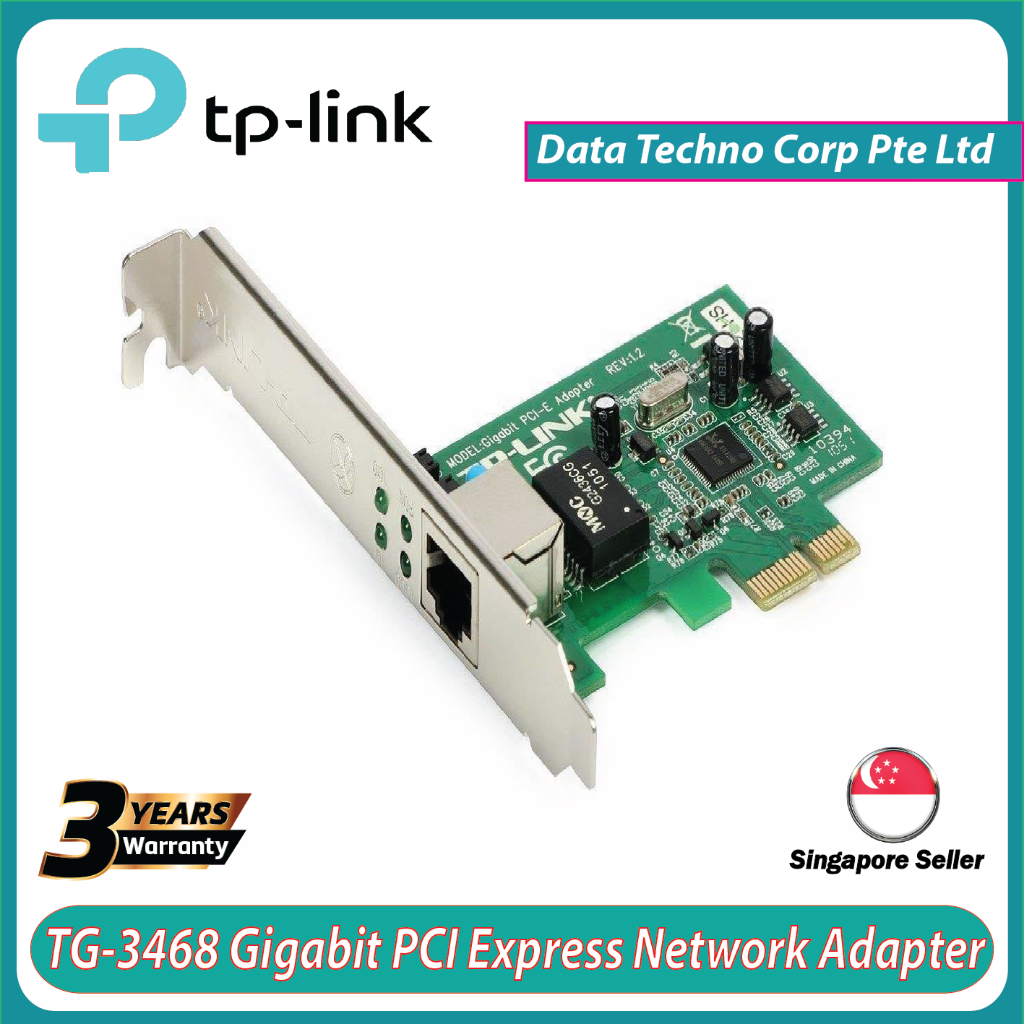 TP-LINK TG-3468 Gigabit PCI Express Network Adapter | Local warranty ...