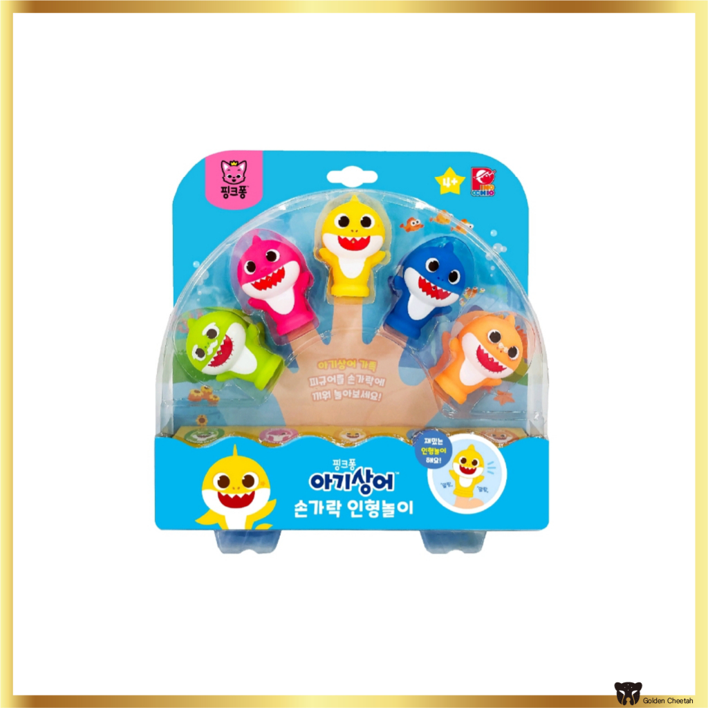 Pinkfong Baby Shark Family Hand Puppet Finger Game 5pcs Set | Shopee ...