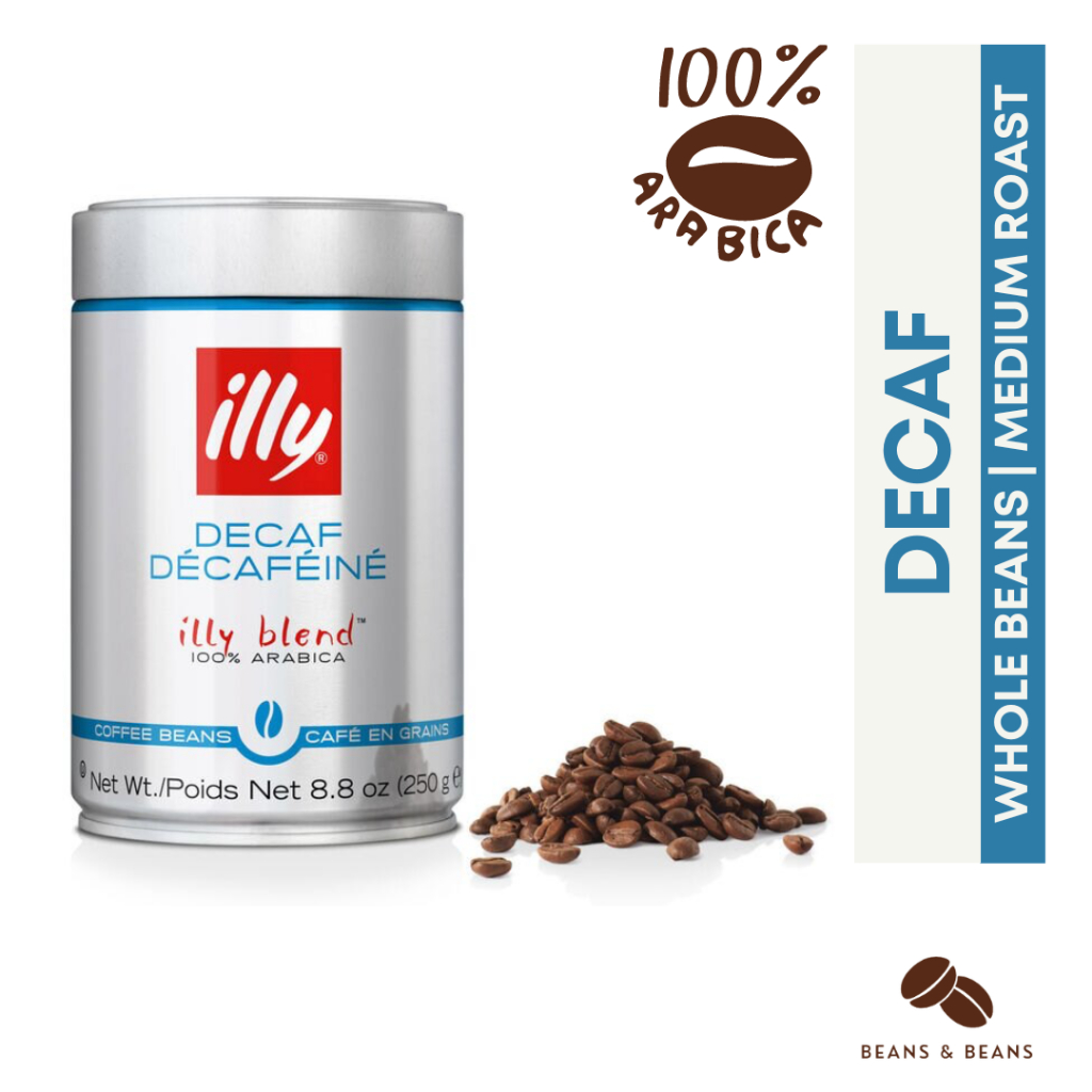 illy Whole Beans Intenso Classico Decaf Brasile Colombia Ethiopia All Espresso Blends (250G ...