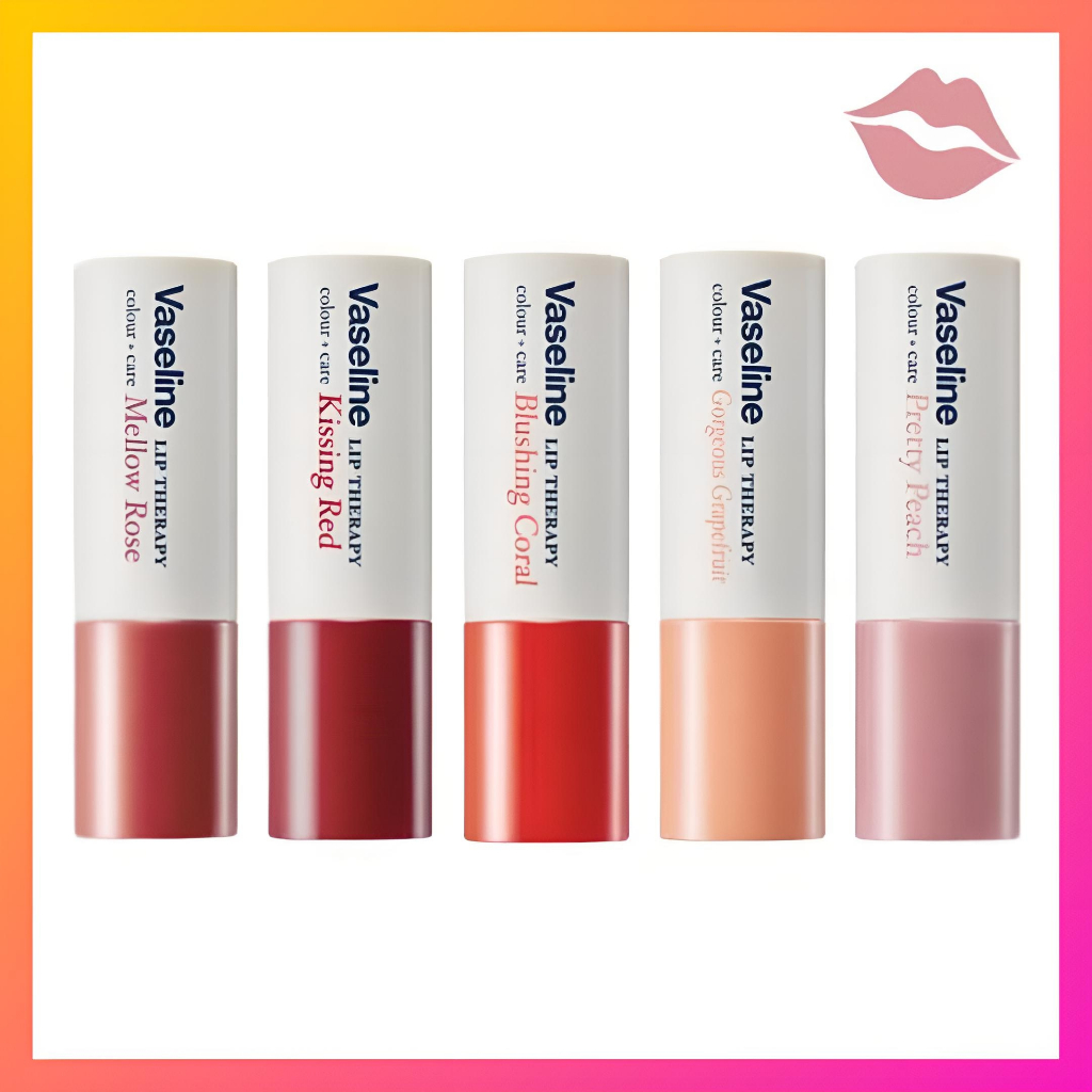 [Vaseline] Lipstick Lip balm Therapy Colour + Care 4.2g (Pretty Peach ...