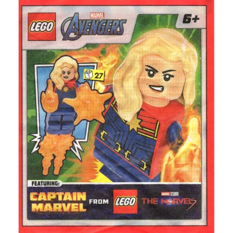 LEGO 242321 76232 Marvel Superheroes Captain Marvel paper bag | Shopee ...