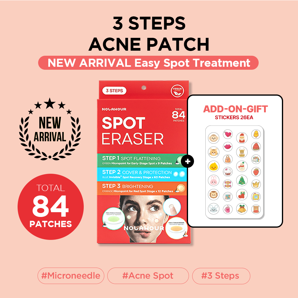 NOLAHOUR 3 Steps Acne Patch 84 Patches(Soothing Brightening Conceal ...