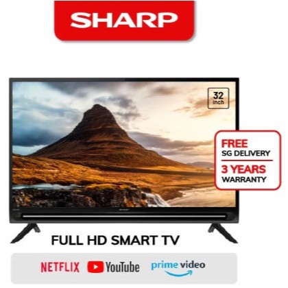 SHARP 32'' 43" Smart TV 2T-C32GF2000X|2T-C43GF2000X | 3 Year Warranty | Shopee Singapore