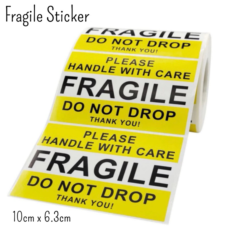 [SG STOCK] Fragile Stickers: Please Handle With Care FRAGILE Warning ...