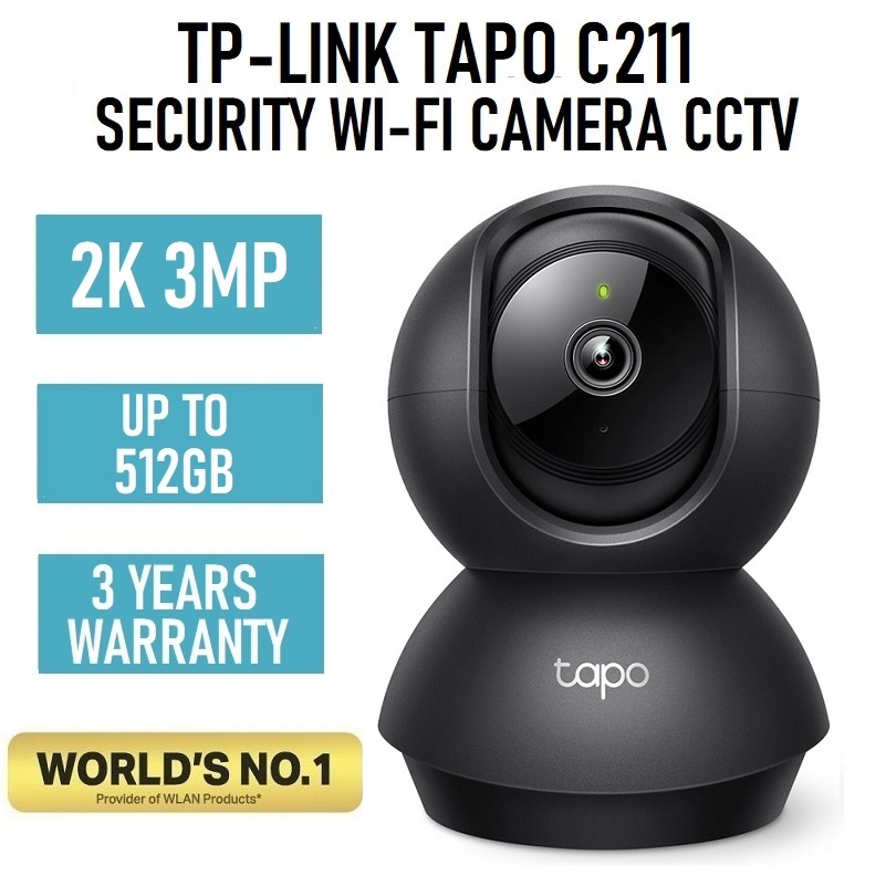 TP-Link Tapo C211 3MP 2K WI-FI Home Security IP Camera CCTV Night ...