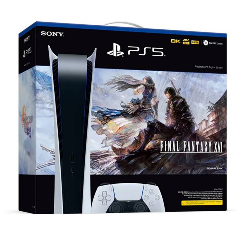 PS5 Digital Version Console Final Fantasy XVI Bundle (1 year Local Sony ...