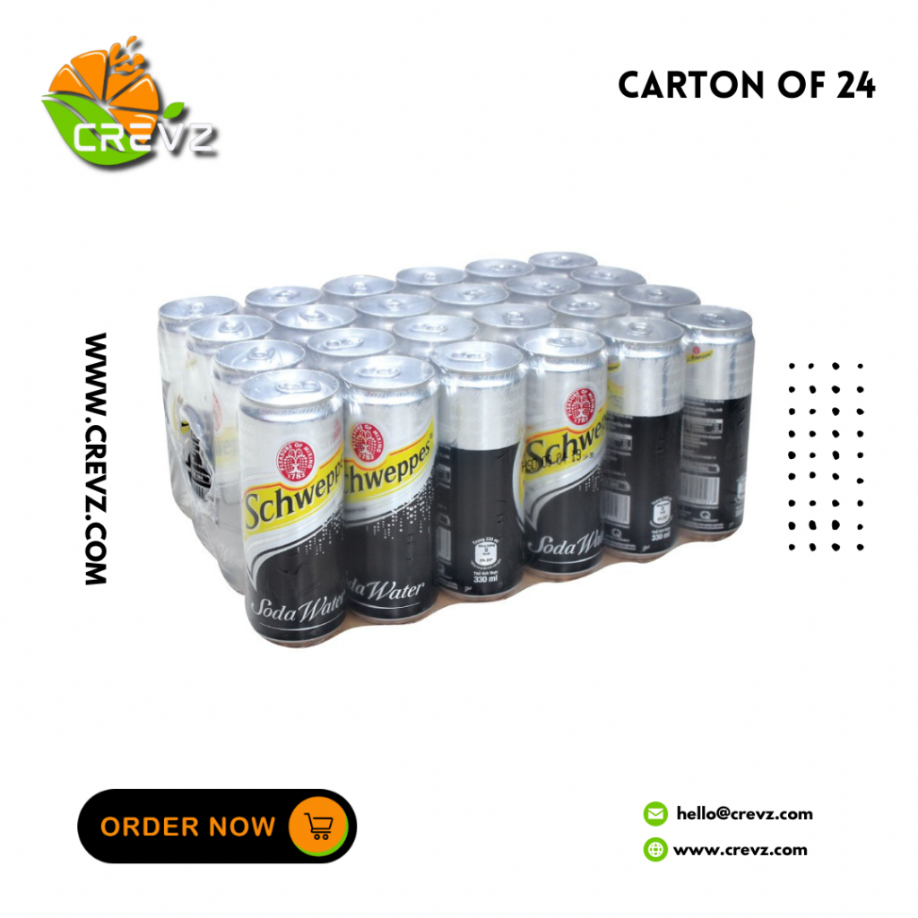 Schweppes Soda Water Can (330ml x 24) | Shopee Singapore