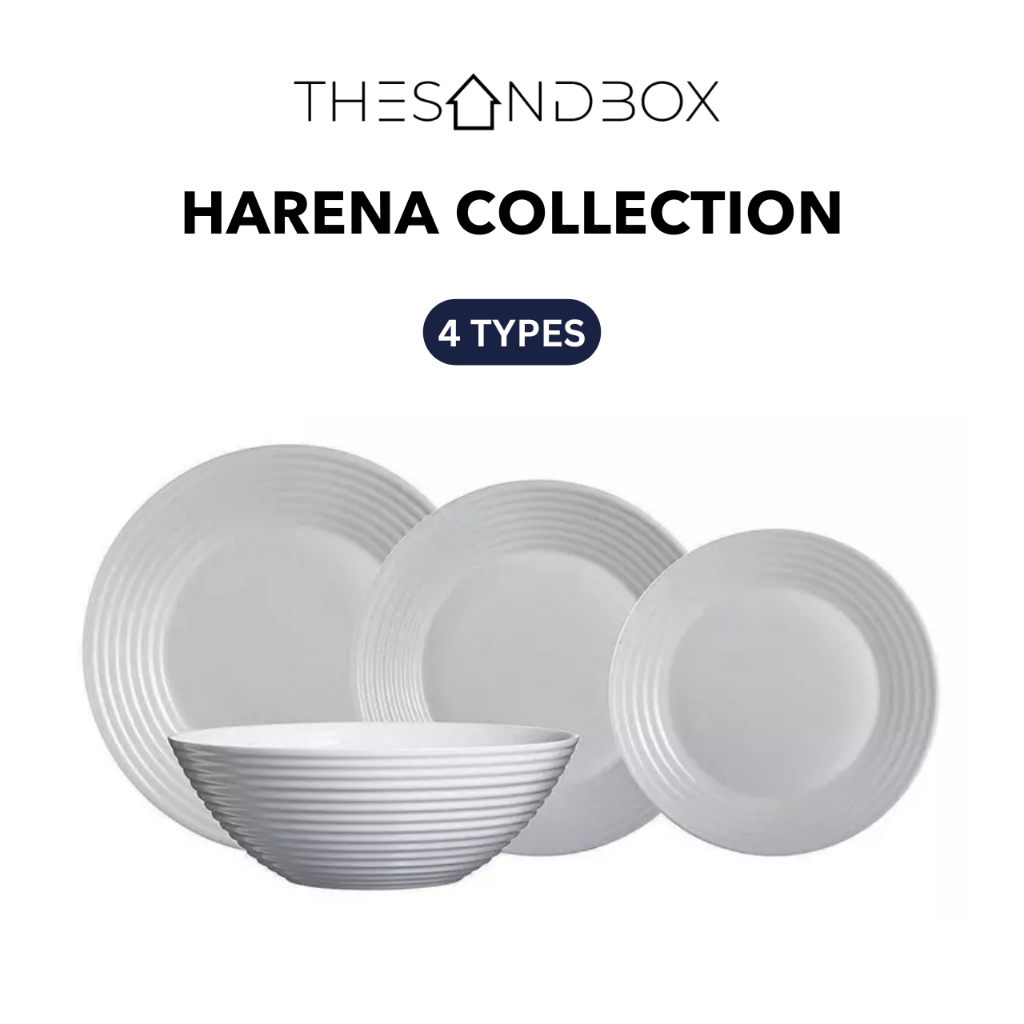 Luminarc Harena Collection [ Plate Bowl Dinner Dessert Soup Noodle Rice ...