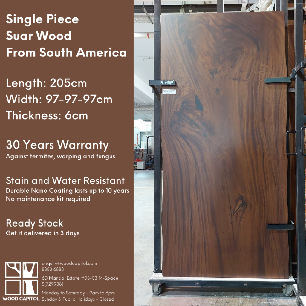 Wood Capitol Suar Wood | South American Walnut | Live Edge Dining Table ...