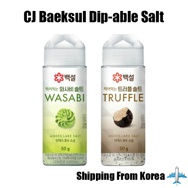 [CJ Cheiljedang] Baeksul Dip-able Salt Seasonings 50g｜Wasabi / Truffle ...