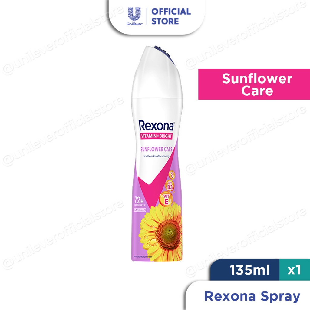 Rexona Women Vitamin+Bright Sunflower Care Deodorant Spray 135ml ...
