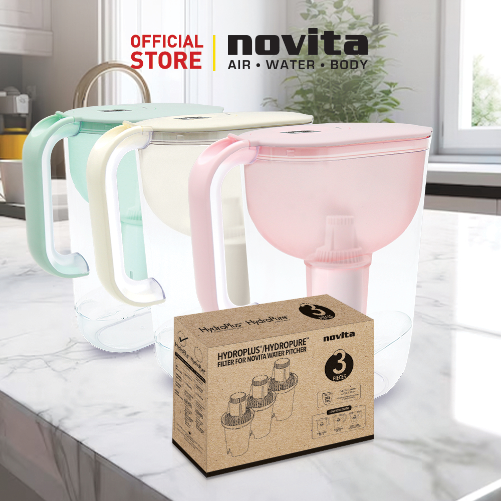 novita HydroPlus®/HydroPure™ Water Pitcher NP100 Bundle (incl 4pcs ...