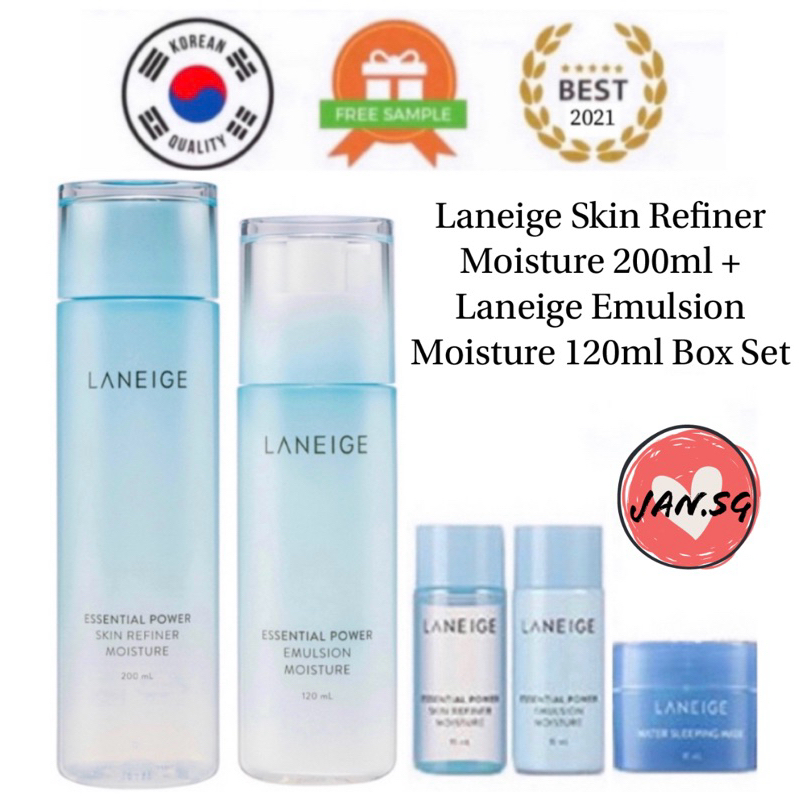 Laneige Essential Power Duo Set - Laneige Skin Refiner Moisture 200ml ...