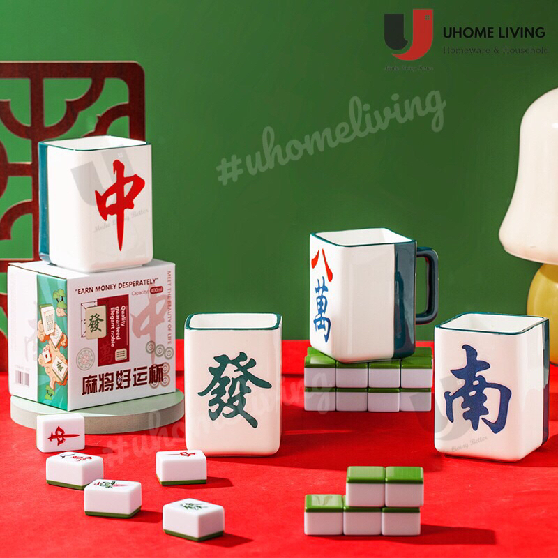 [Local Seller] Mahjong Shape Mahjong Style Good Luck 888 Huat CNY ...