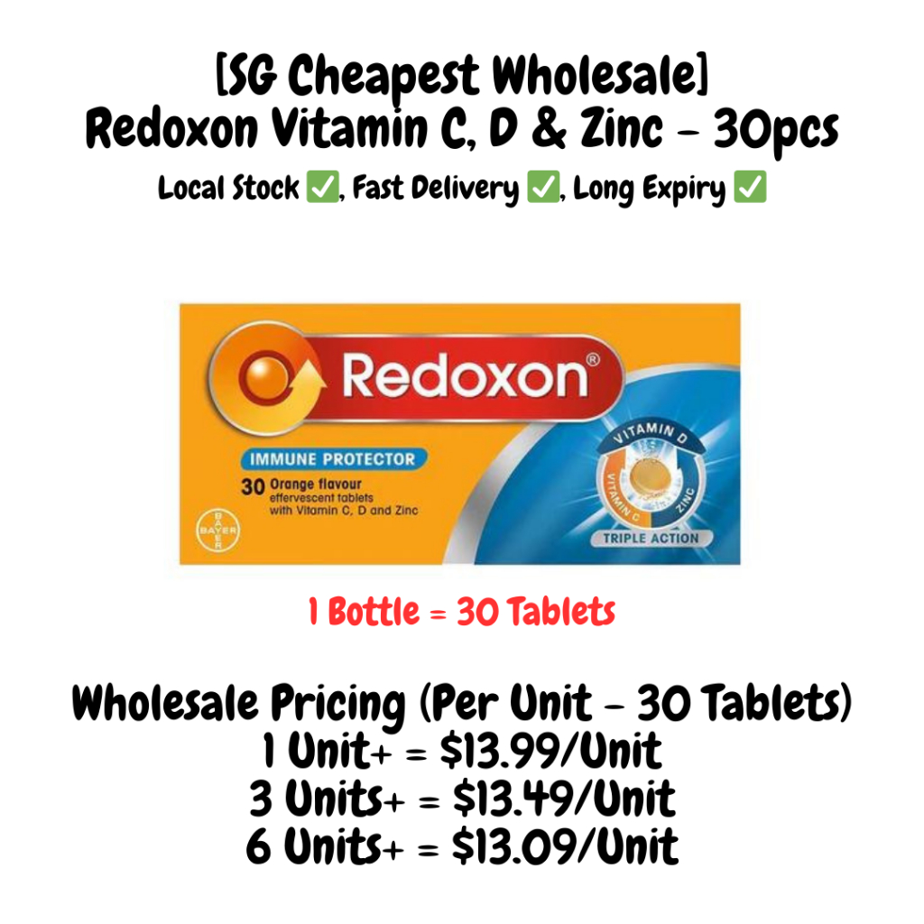Redoxon Triple Action Vitamin C - Effervescent 30 tablets | Shopee ...