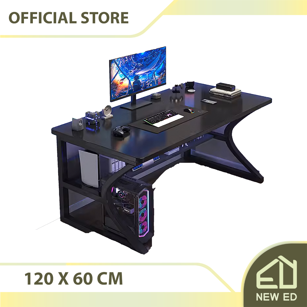 Newed Study Room E-sports Table Simple Workdesk 120cm | Shopee Singapore