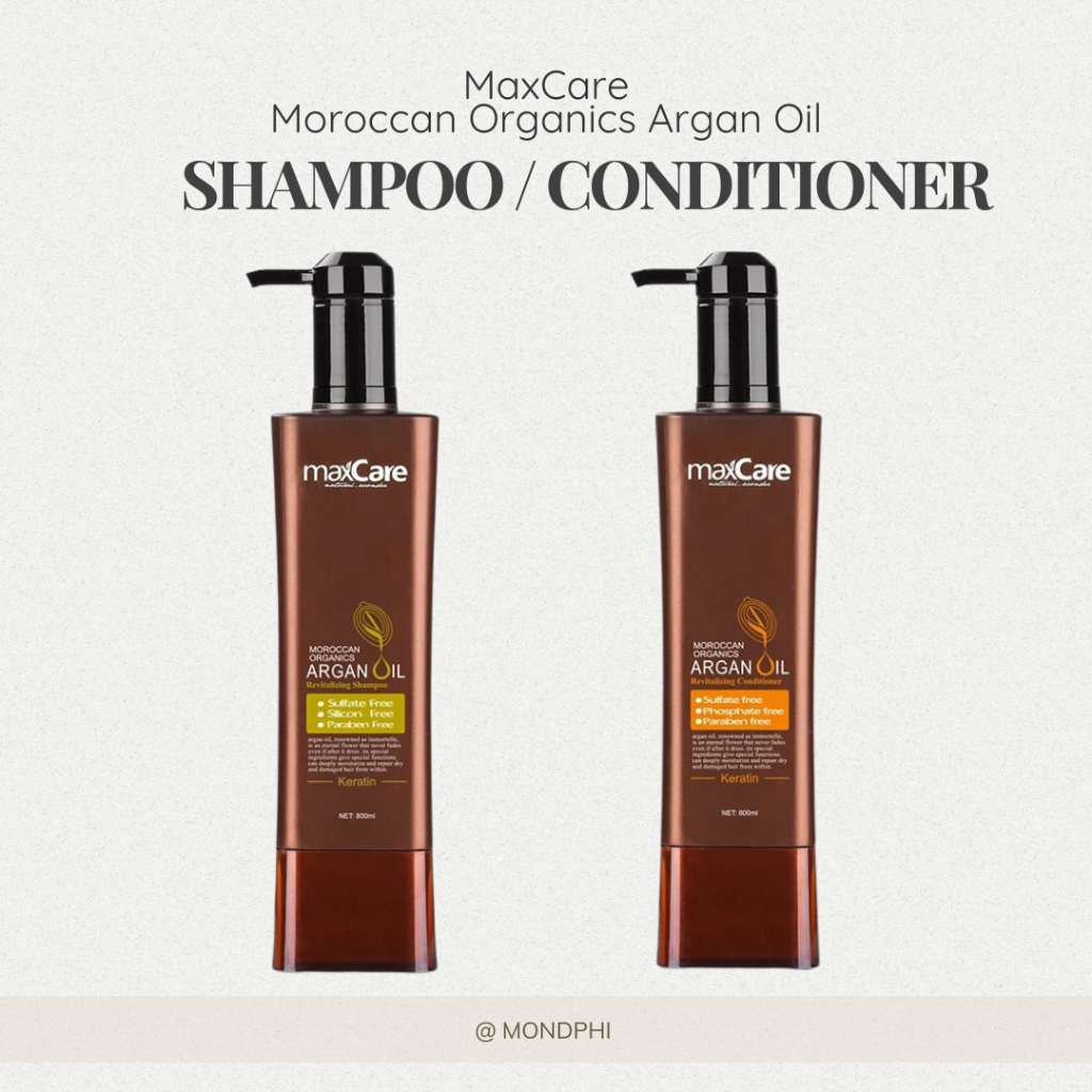 🇸🇬800ML [Large] Shampoo , Conditioner Maxcare Argan Oil Revitalizing ...