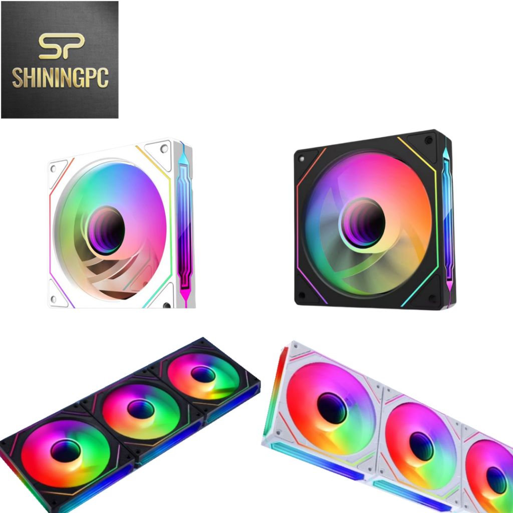 Prism 6 pro cooling fan 120mm ARGB PC Case fan High air volume | Shopee ...