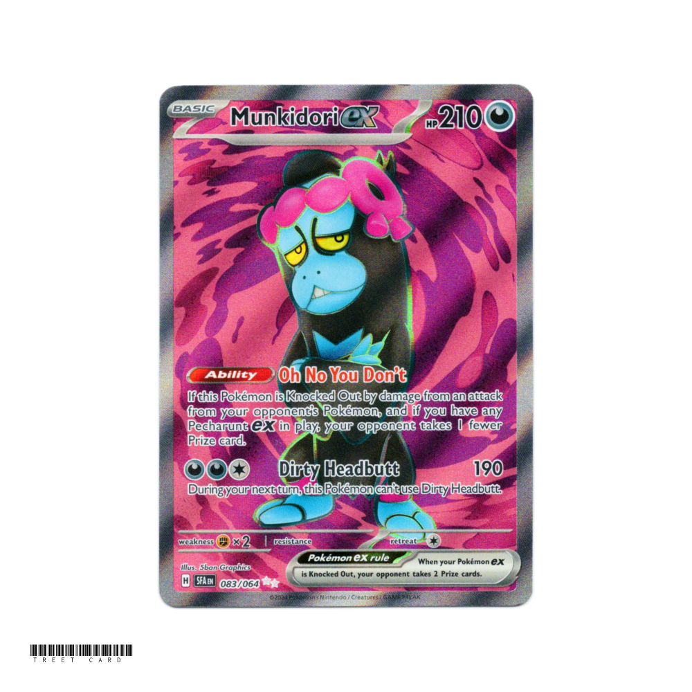 Munkidori ex Shrouded Fable 083/064 Full Art Ultra Rare EN Pokemon Card ...