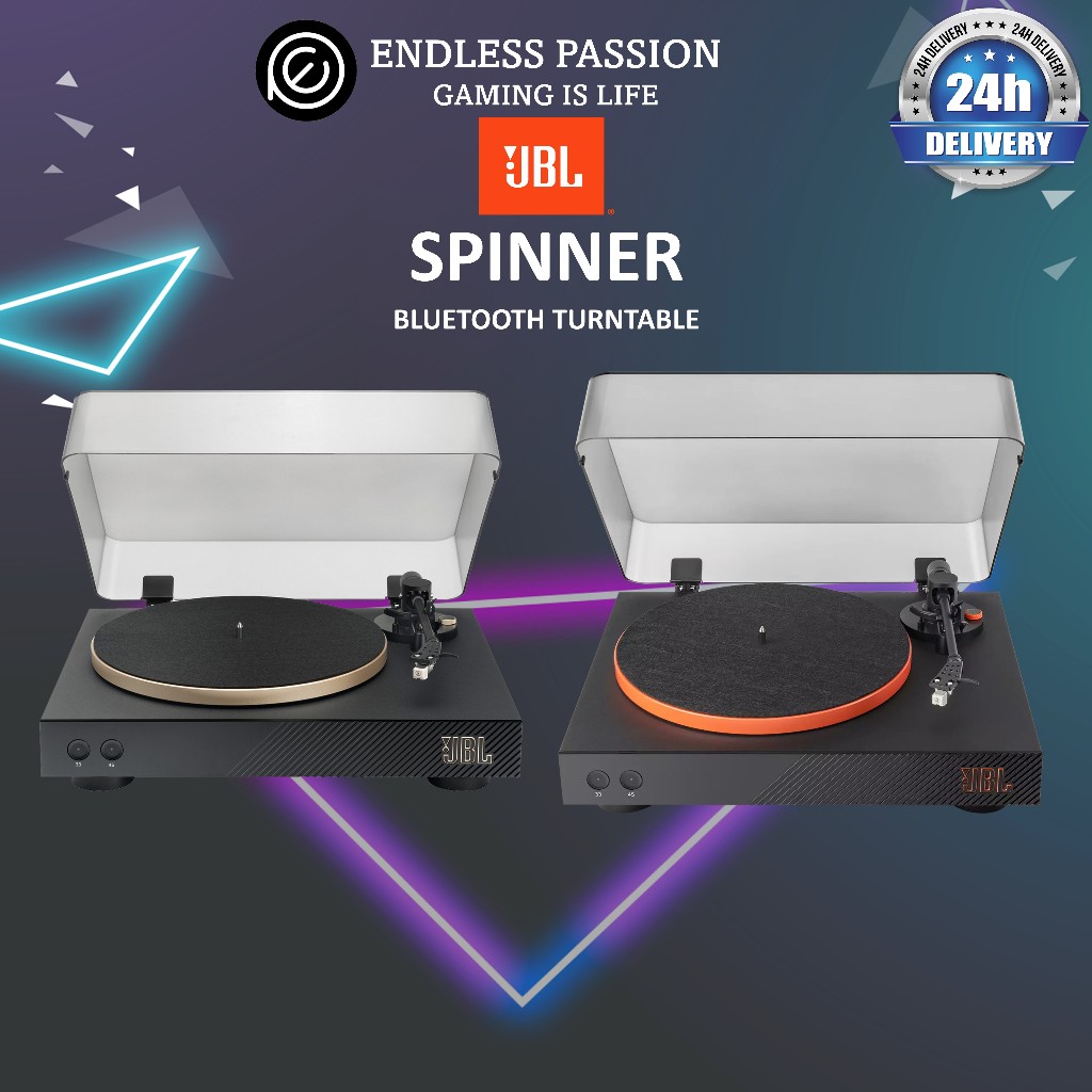 JBL Spinner BT Bluetooth Turntable - Available in Gold/Orange | Shopee ...