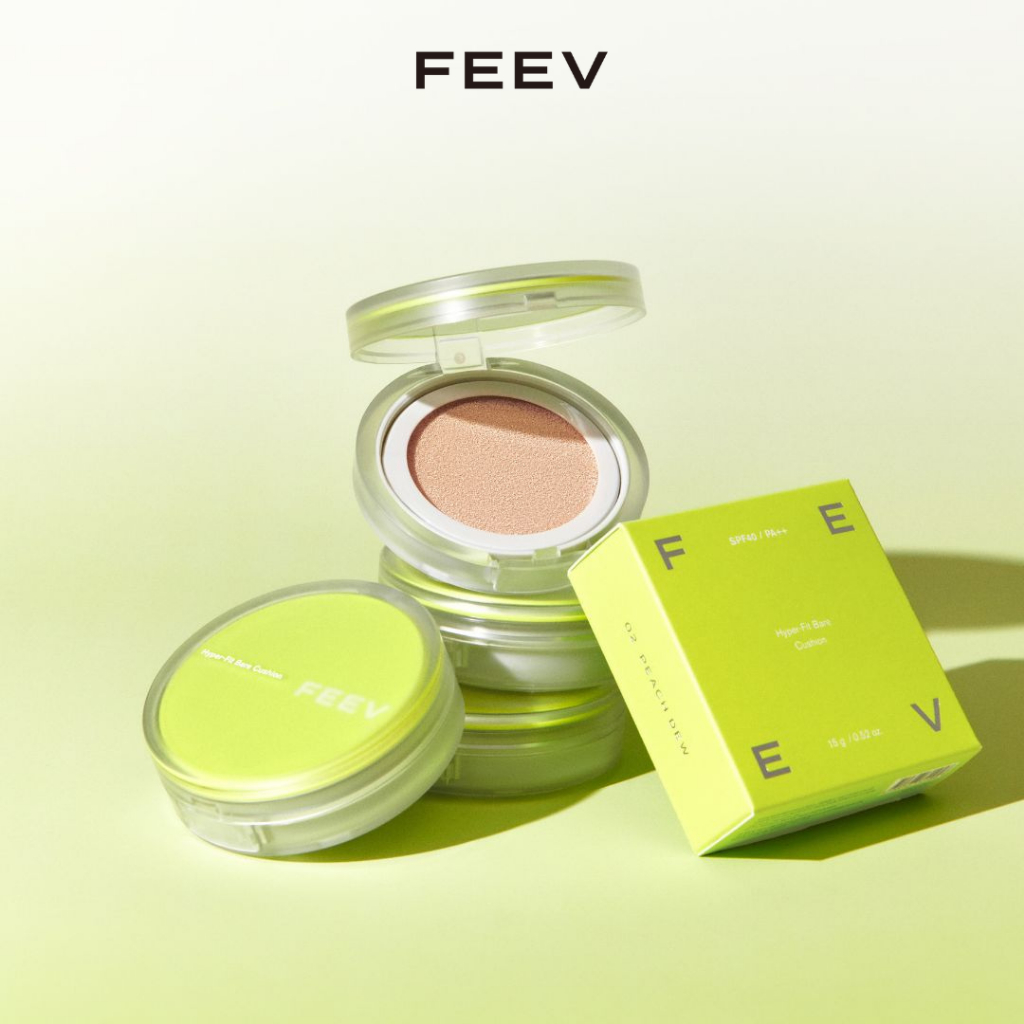 FEEV Hyper-Fit Bare Cushion Glow Effect SPF40 PA++ 15g with 3 color ...