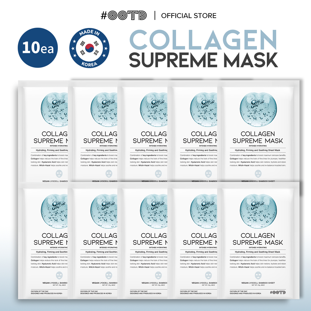 [Official] Collagen Supreme Mask Pack 10 Sheets Firming Sheet Mask For ...