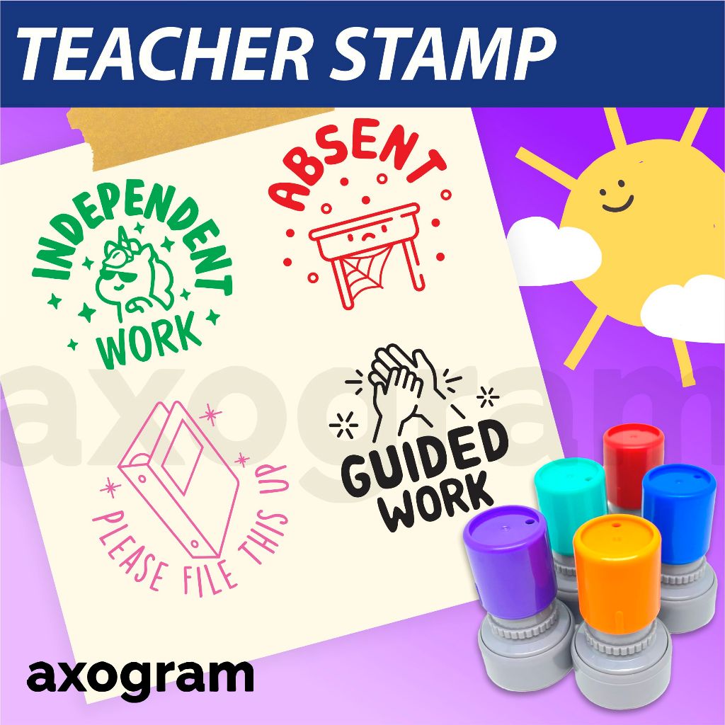CLASSWORK Teacher Stamps | Absent Guided Work Independent File Teacher ...