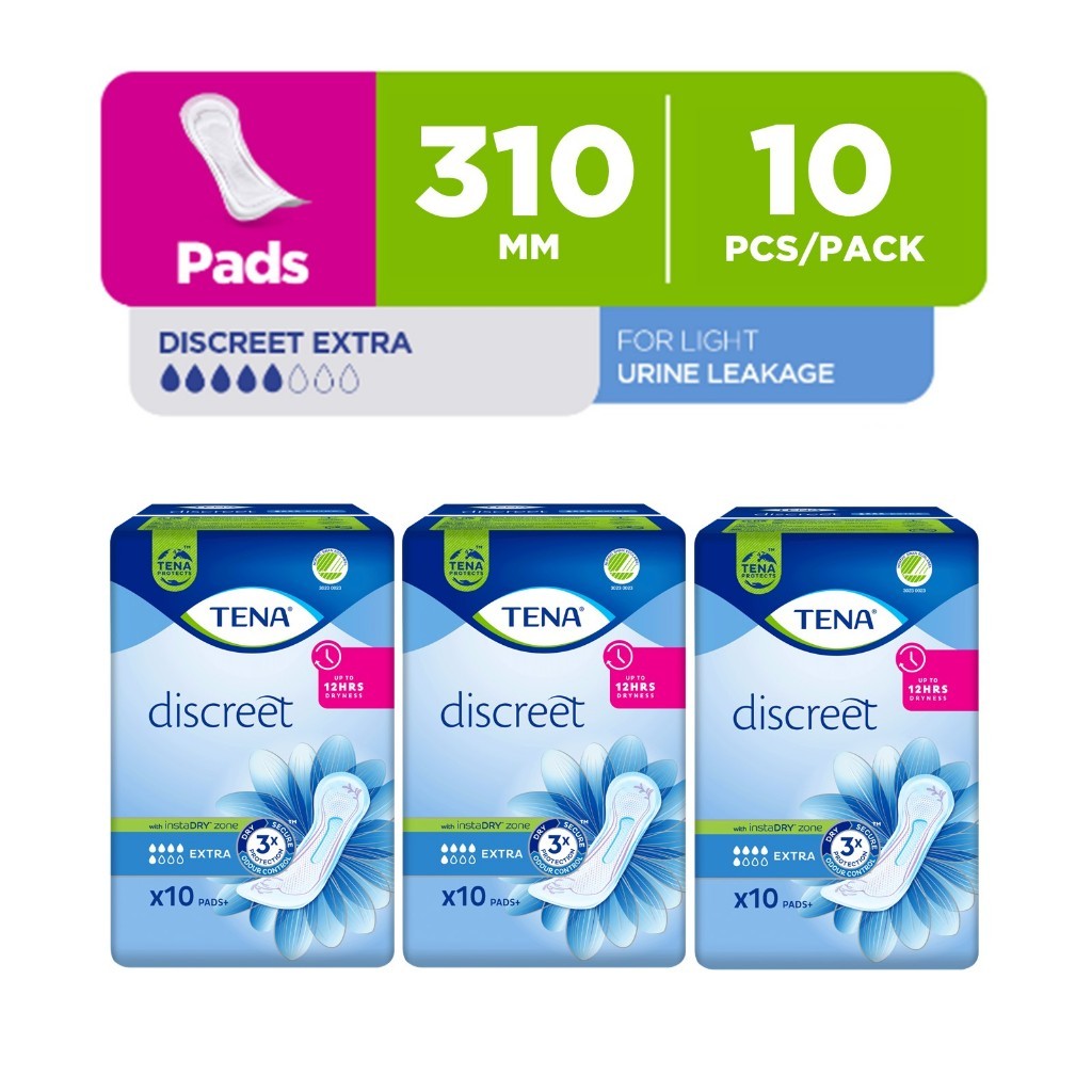 TENA Lady Discreet Extra 10s [Bundle of 3 Packs] | Shopee Singapore
