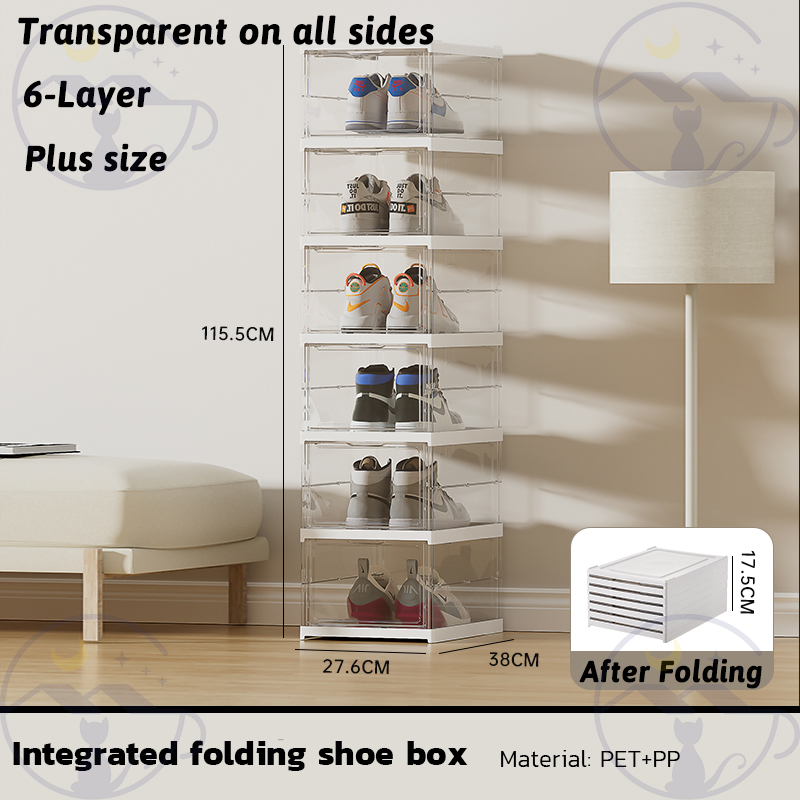 Foldable Shoe rack 3 layer/6 layer Installation Free Shoe BOX Storage ...