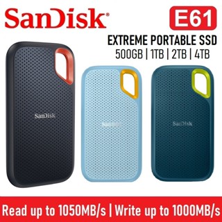 SanDisk E61 Extreme Portable SSD USB 3.2 Gen 2 Solid State Drive Storage 500GB 1TB 2TB 4TB NVME ...