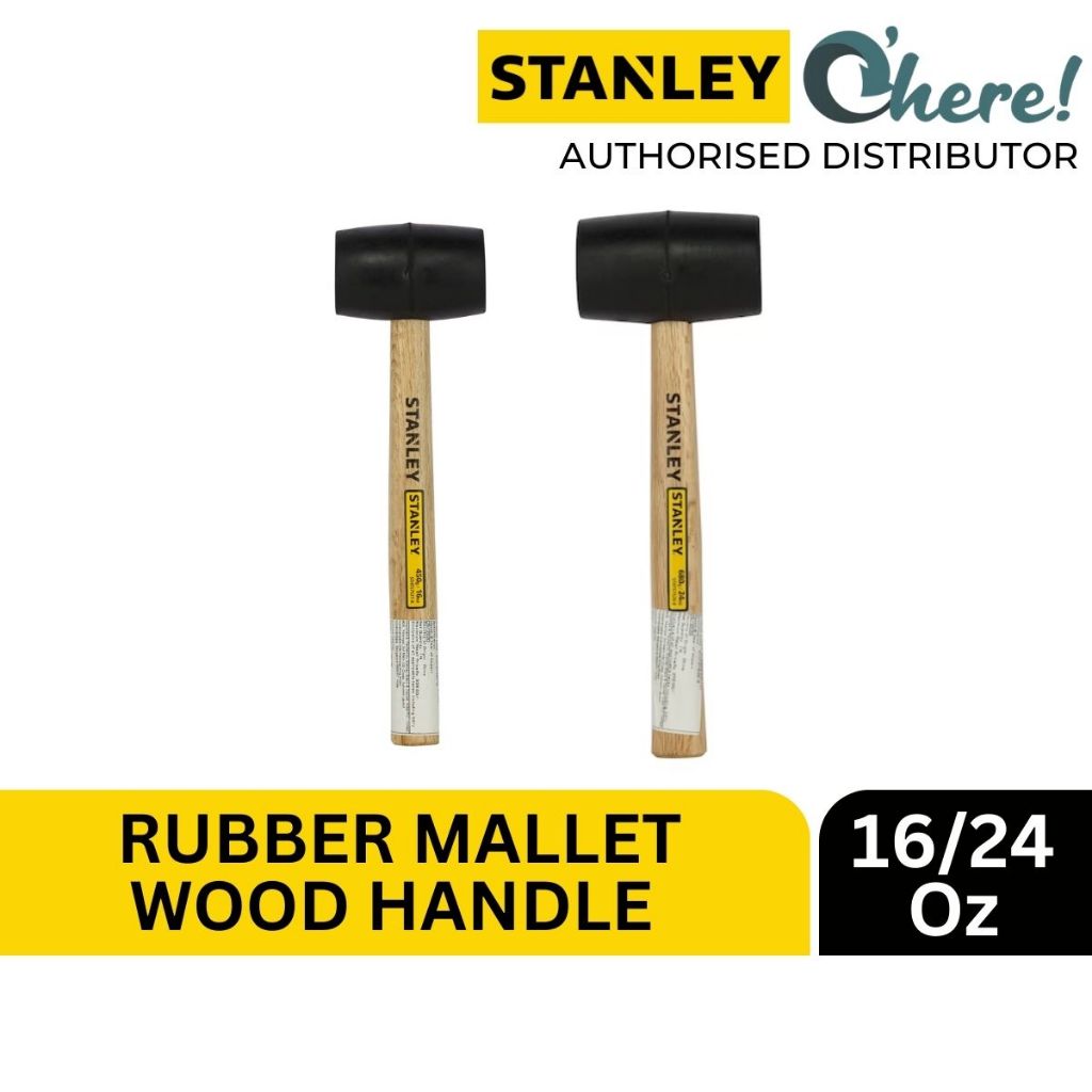 Stanley Rubber Mallet Wood Handle 16/24 Oz | Shopee Singapore