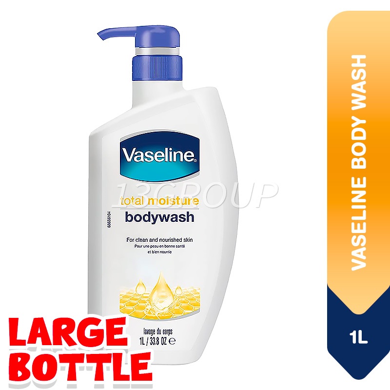 Vaseline Total Moisture Body Wash Clean Nourished Skin, 1L | Shopee ...