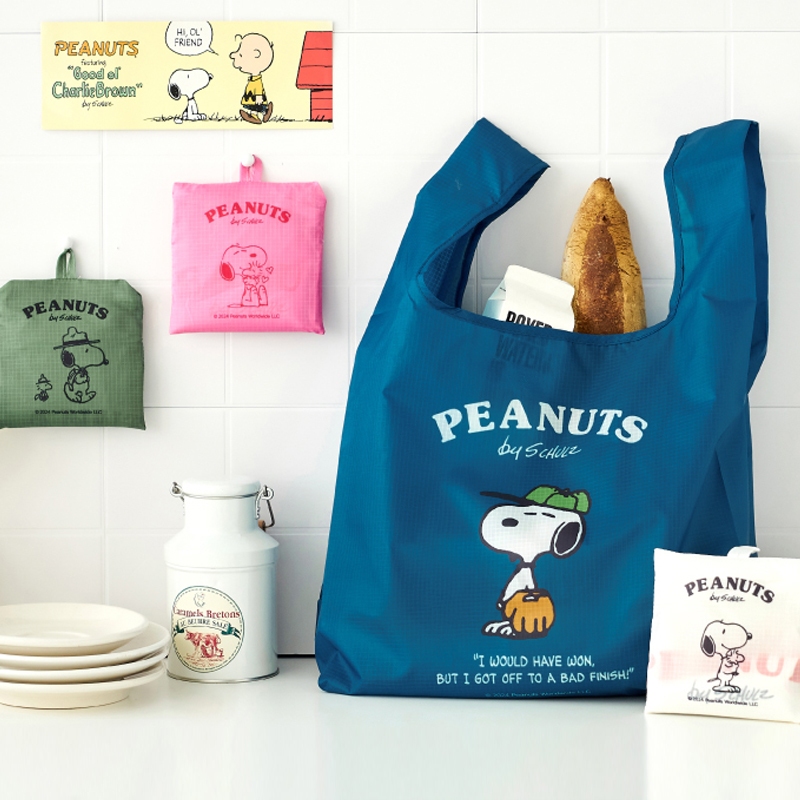 Peanuts Snoopy Woodstock Reusable Foldable Recycle Eco Bag Waterproof ...