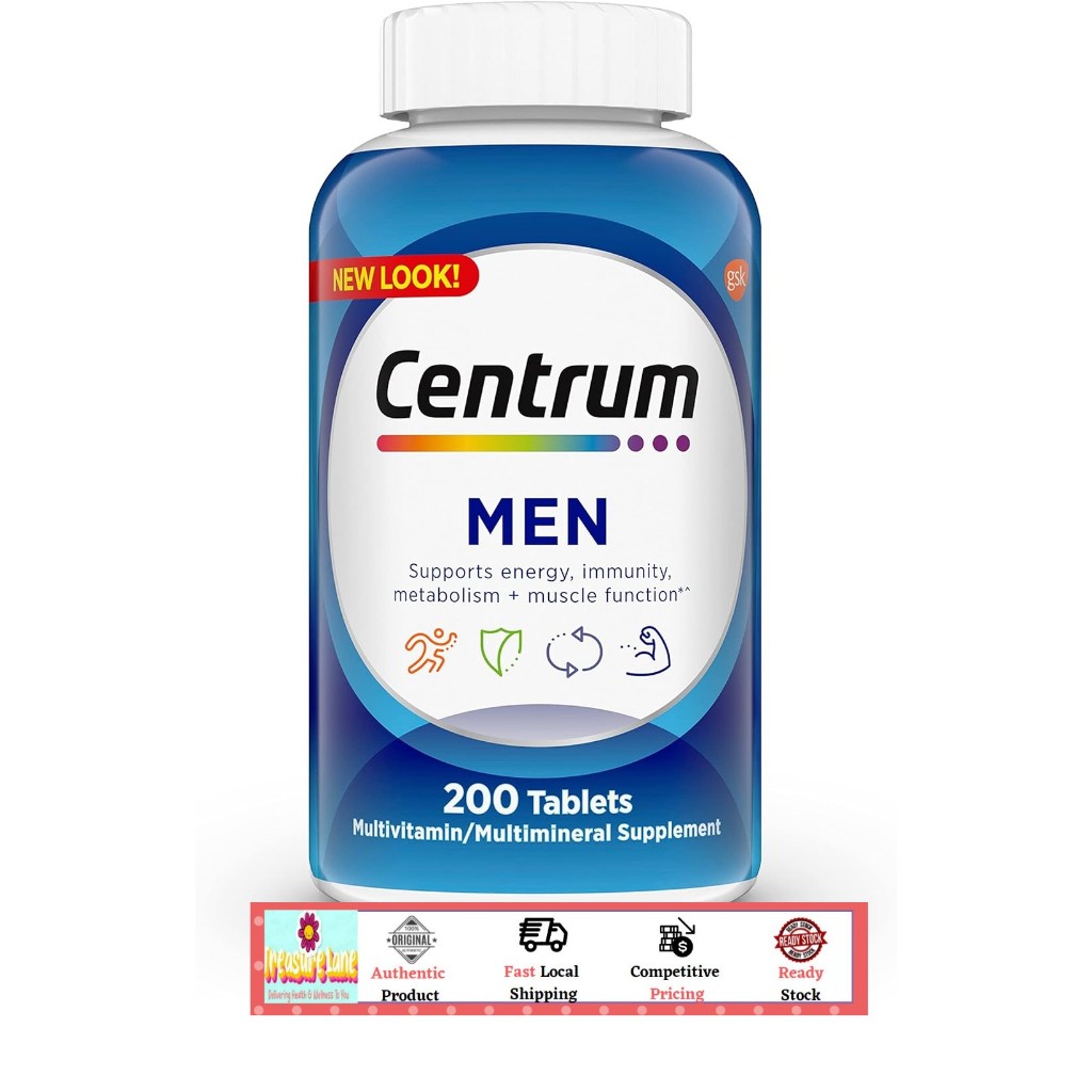 Centrum Men 200 Tabs US/Canada Version (EXP: Jan 2025) | Shopee Singapore