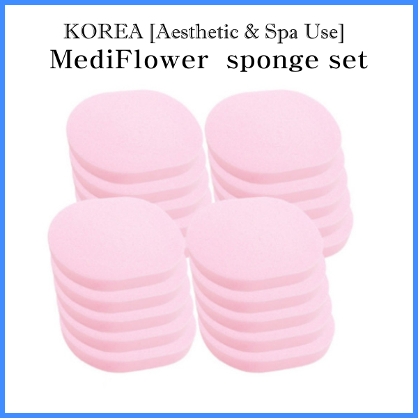 KOREA [Aesthetic & Spa Use] MediFlower sponge set ( 20 piece ) | Shopee ...