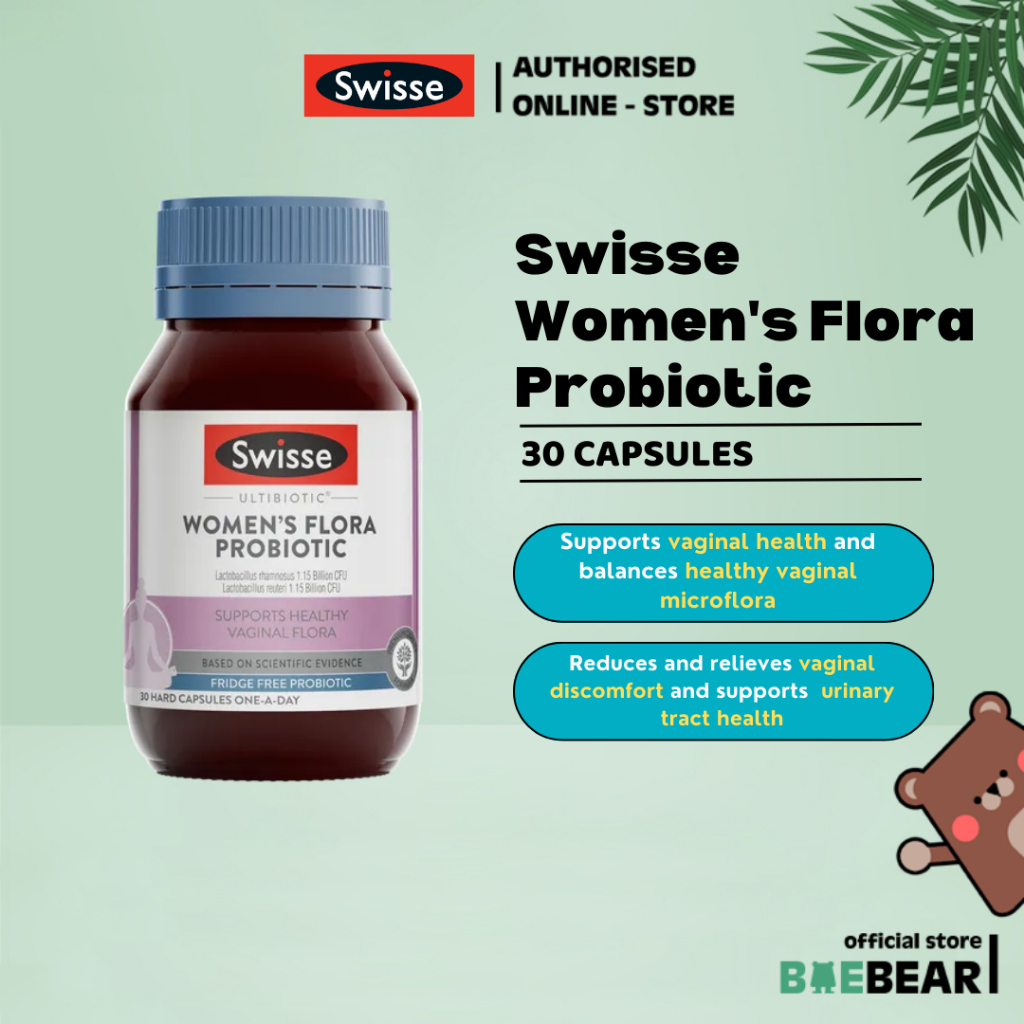 (Brand Authorised) Swisse Ultibiotic Women Flora Probiotic 30 capsules ...