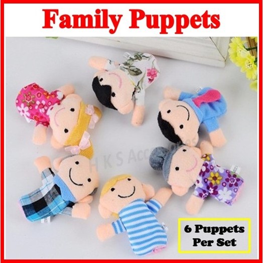 Family finger puppet hand puppet baby children story telling early ...