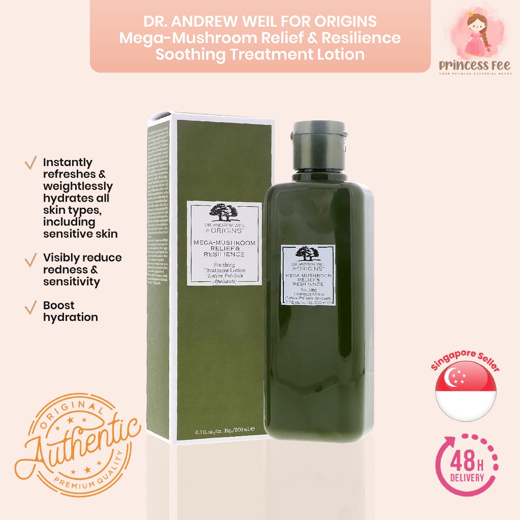 Origins Mega-Mushroom Relief Resilience Soothing Treatment Lotion 200ml | Shopee Singapore