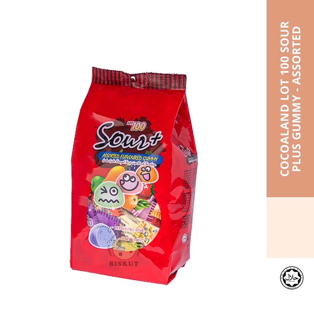 Lot 100 Assorted Sour Gummy (580g) | Shopee Singapore