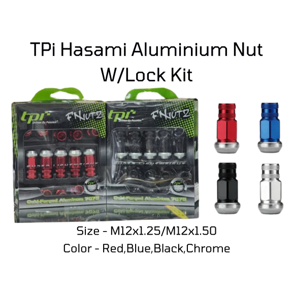 [SG] 20pcs TPI Racing Aluminum Nut W/Lock Kit M12x1.25 /M12x1.50 45MM ...
